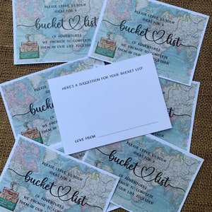 32 Travel Themed Wanderlust Bucket List Suggestion Postcards Guest Book ...