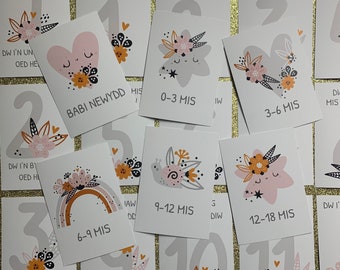 Pack of 16 Rainbow Themed Positivity Postcards Eight Uplifting Designs ...