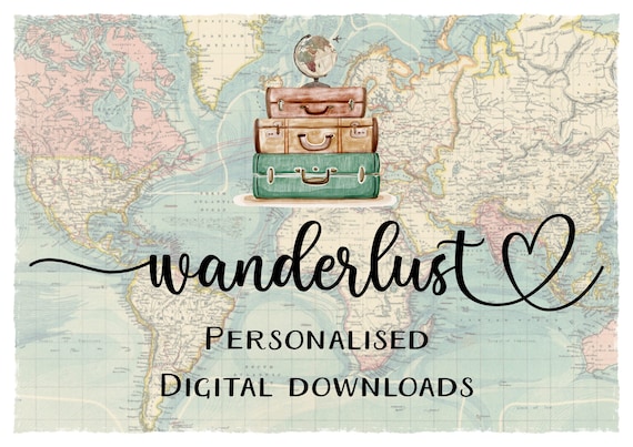 Wanderlust Travel Map