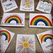 Pack of 16 Rainbow Themed Positivity Postcards Eight Uplifting Designs ...