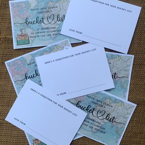 32 Travel Themed Wanderlust Bucket List Suggestion Postcards Guest Book ...