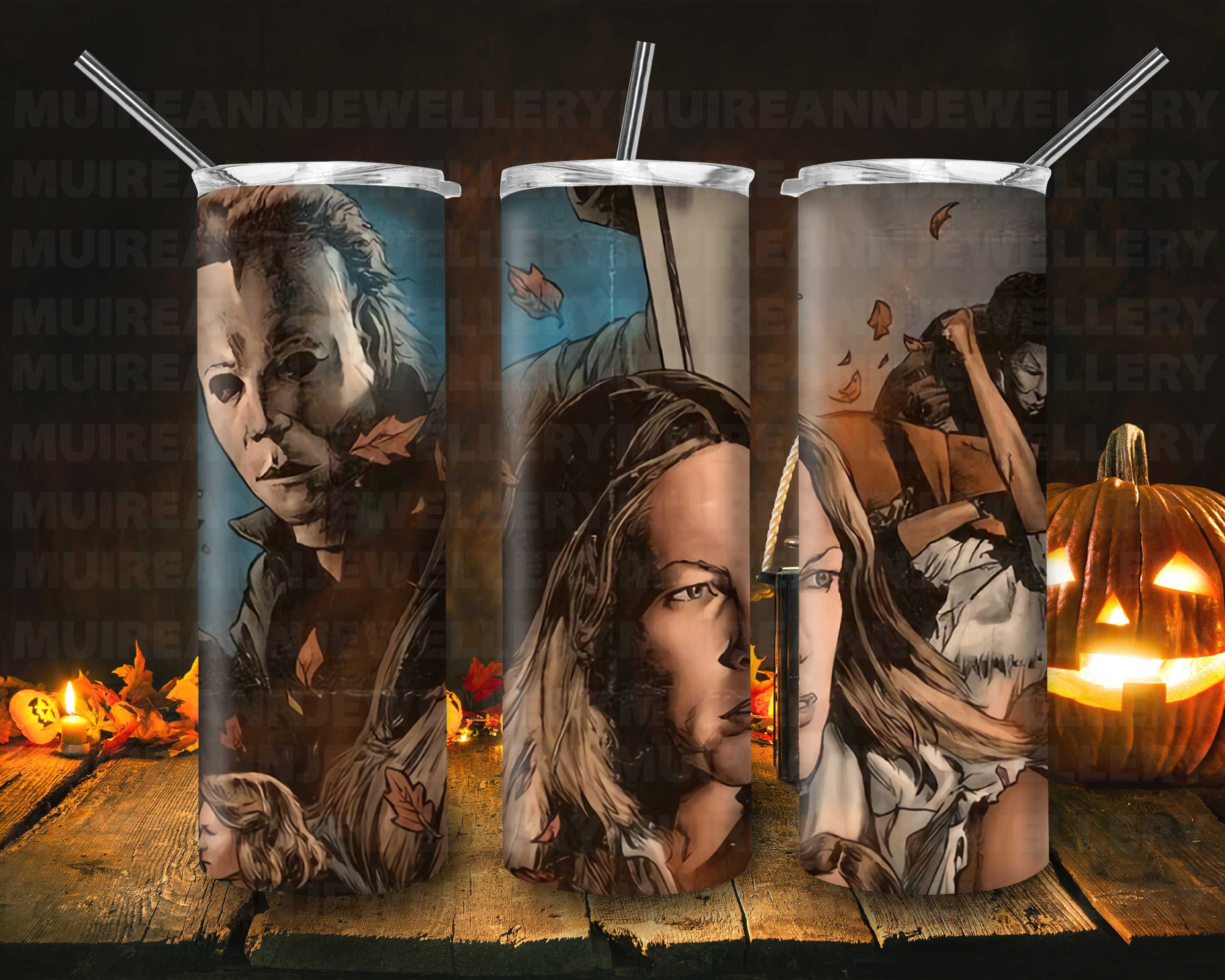 Horror Movies Killer Michael Myerss 20oz Skinny Tumbler Sublimation ...