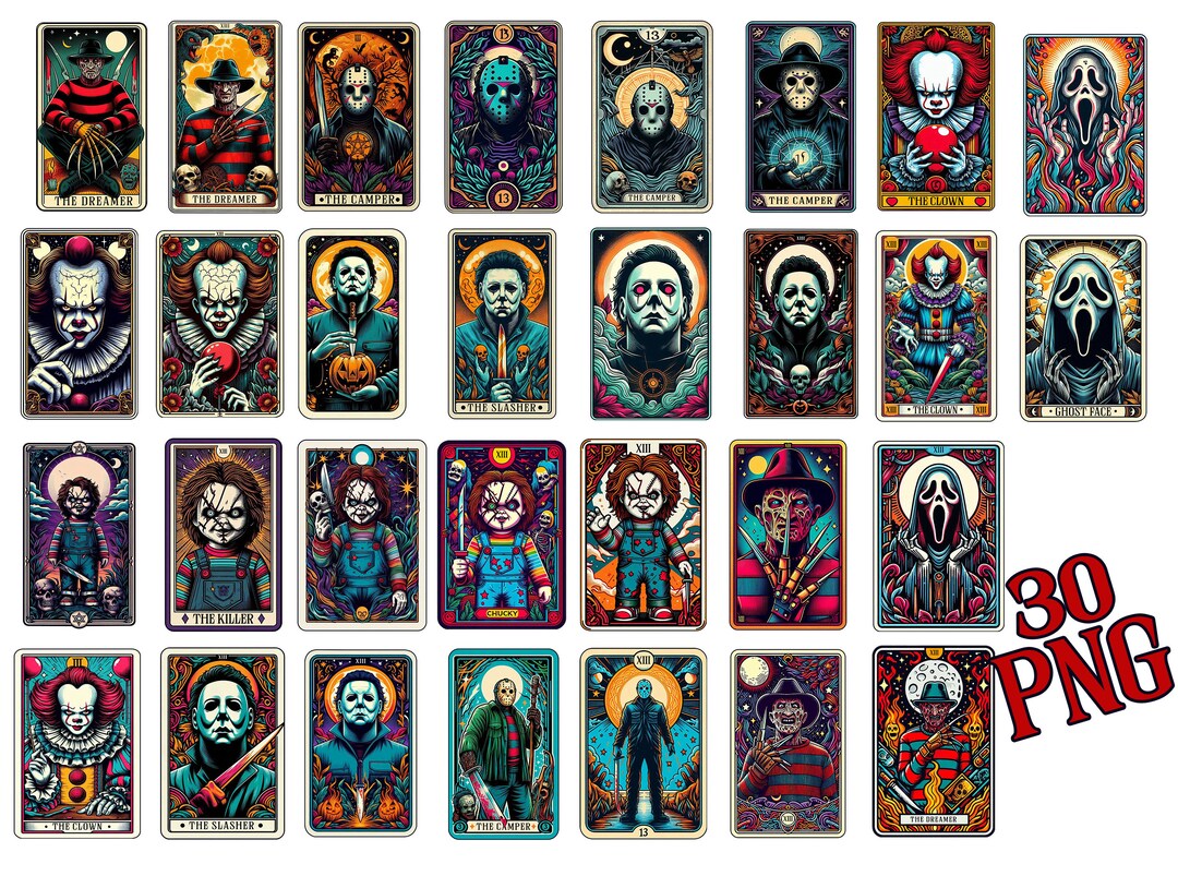 30 PNG Designs Horror Tarot Card Png ,horror Movies Serial Killer ...
