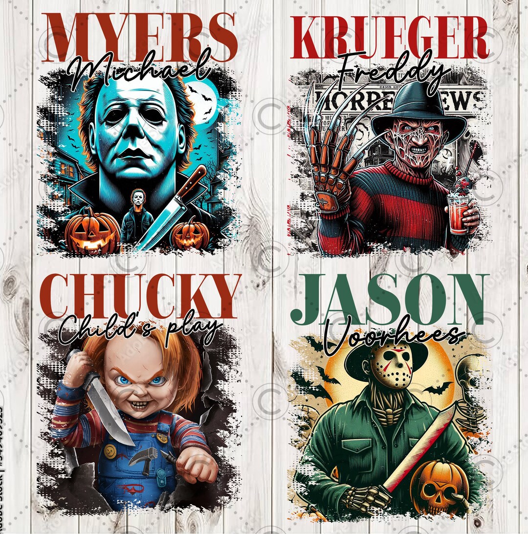 4 PNG ,horror Movies Serial Killer Character , Halloween Film Blood ...