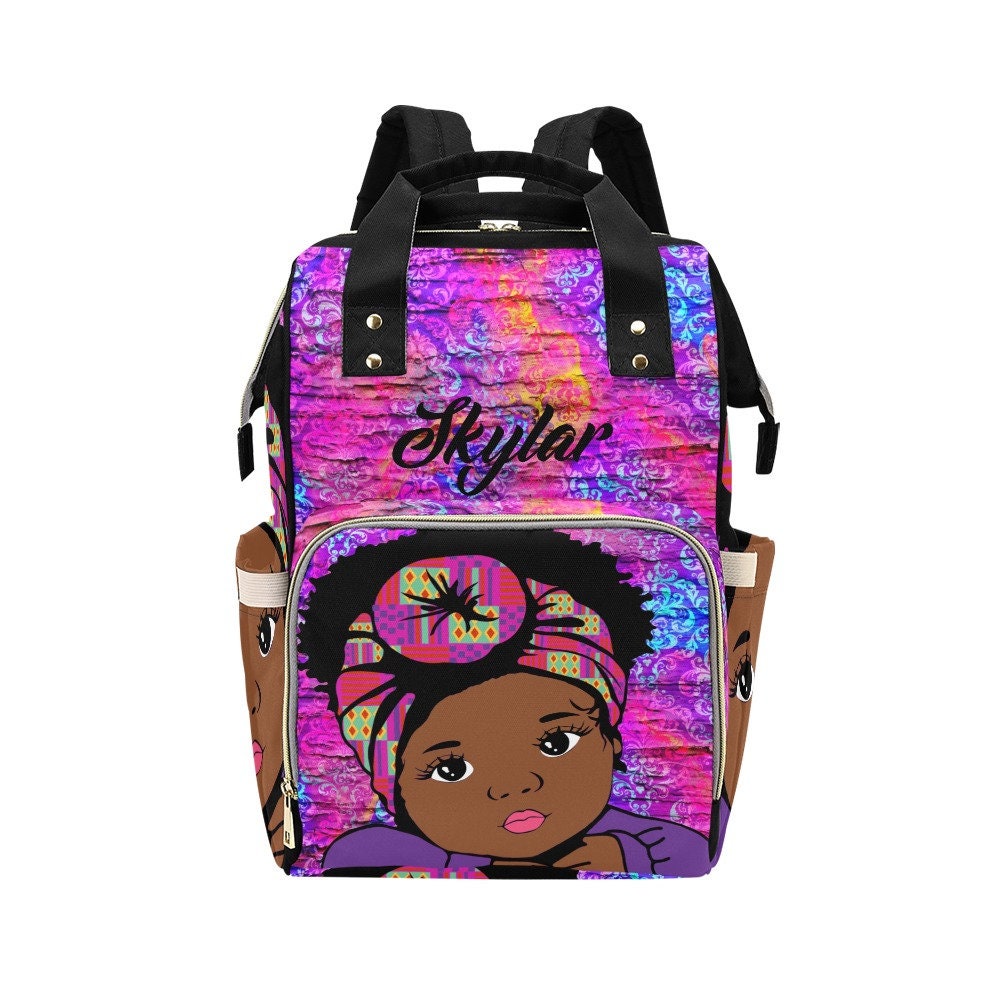 Ankara Wrapped African American Baby Girl Backpack | Etsy