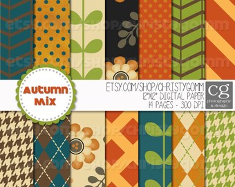 Robin Egg Printable Digital Papers 12x12 300 | Etsy