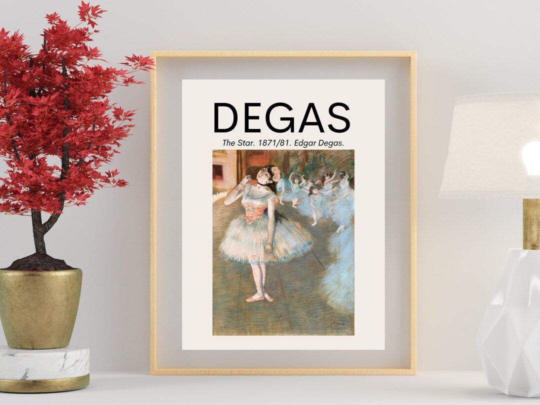 Edgar Degas Print, the Star Poster, Exhibition Art, Gallery Wall Art ...