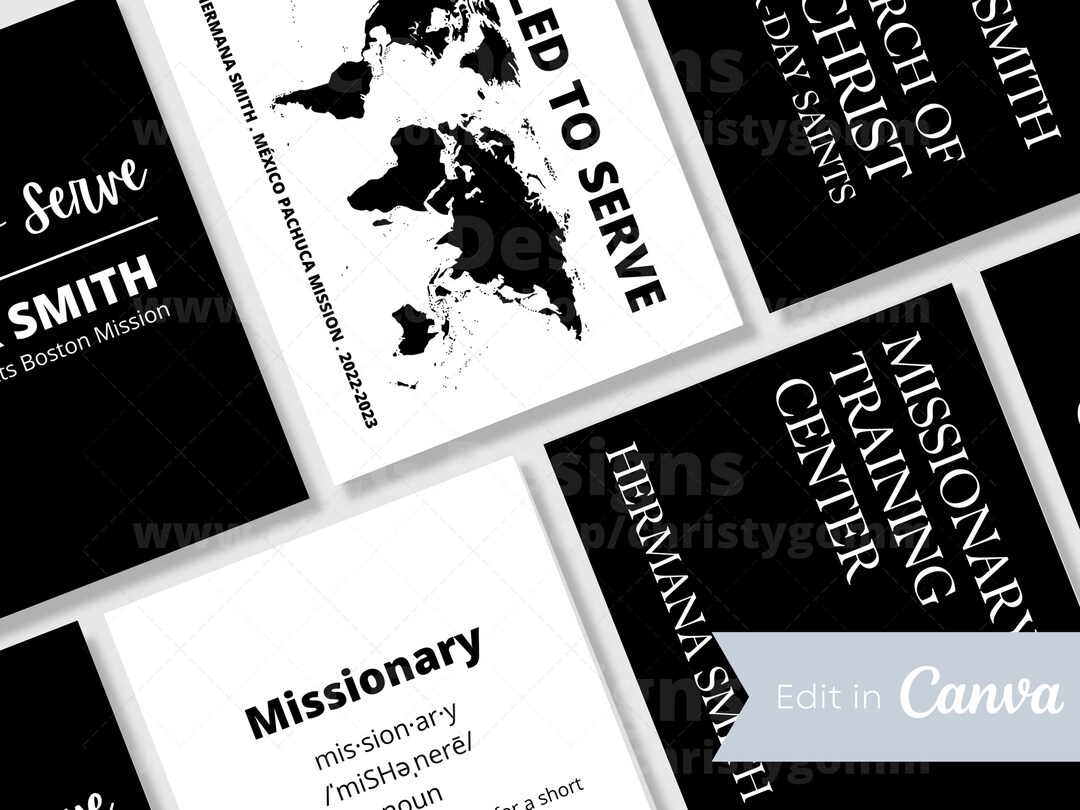 LDS Missionary Digital Wall Art Print Customize Gift Home MTC Edit ...