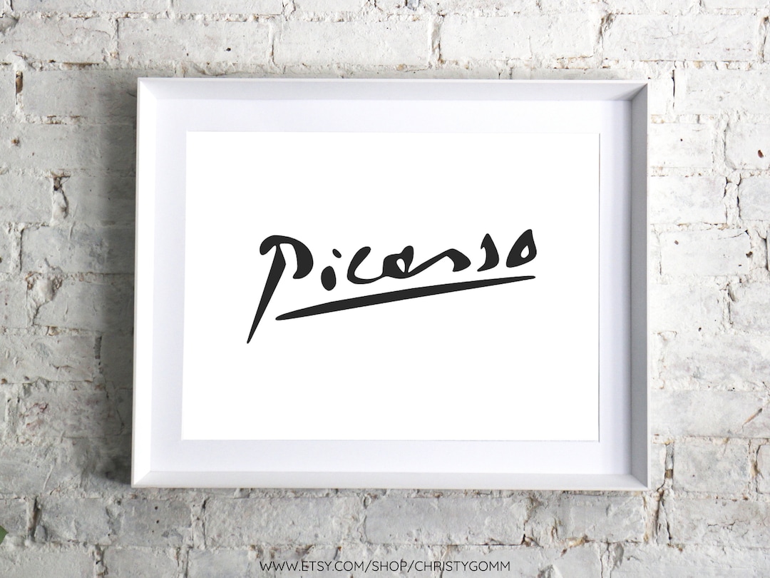 12 Famous Artist Signatures, Individual & List, Perfect Add to Your ...