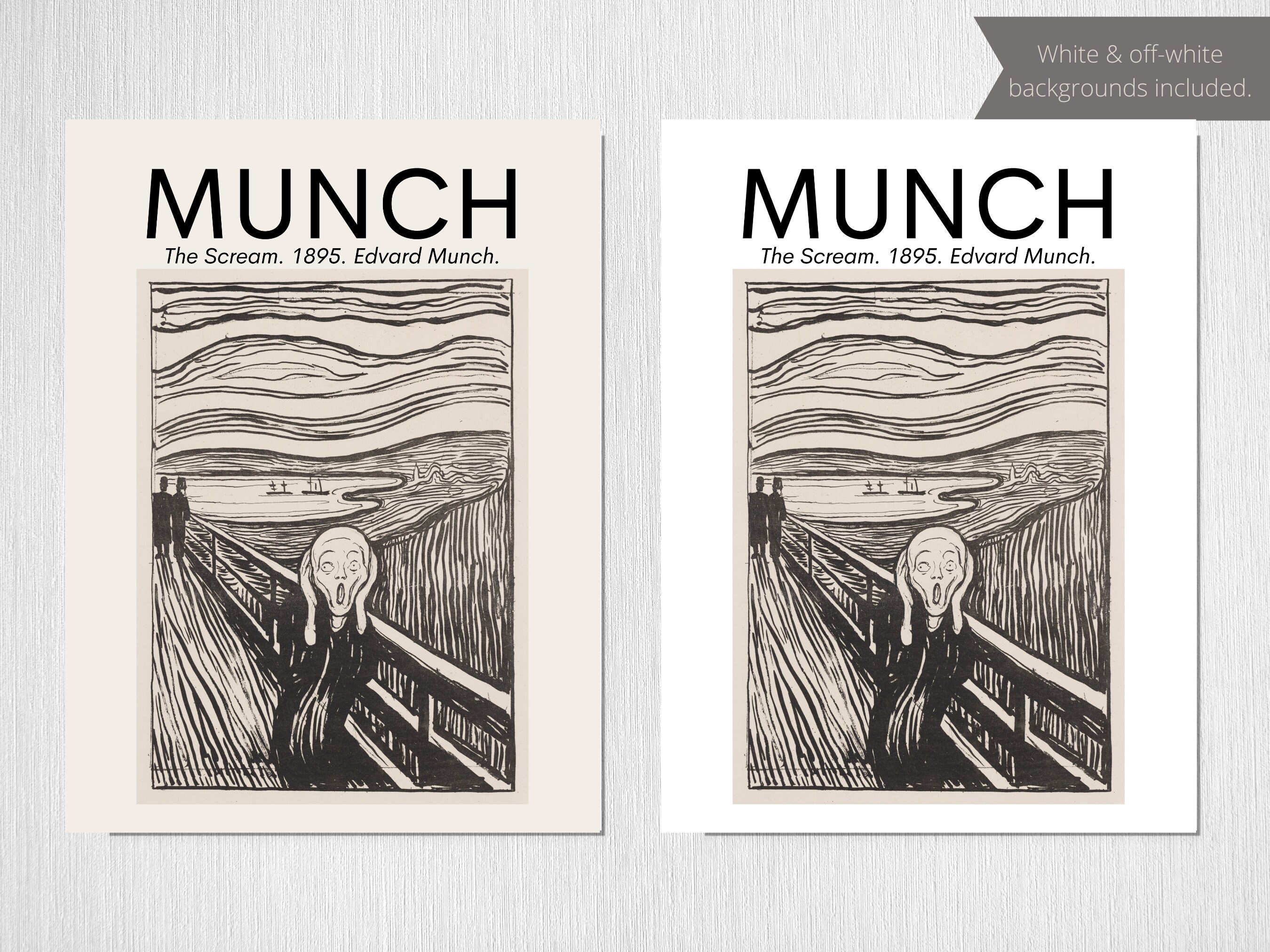 Edvard Munch Print, the Scream Poster, Exhibition Art, Gallery Wall Art ...