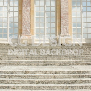 Versailles the Grand Trianon Steps Digital Backdrop for Photographer ...
