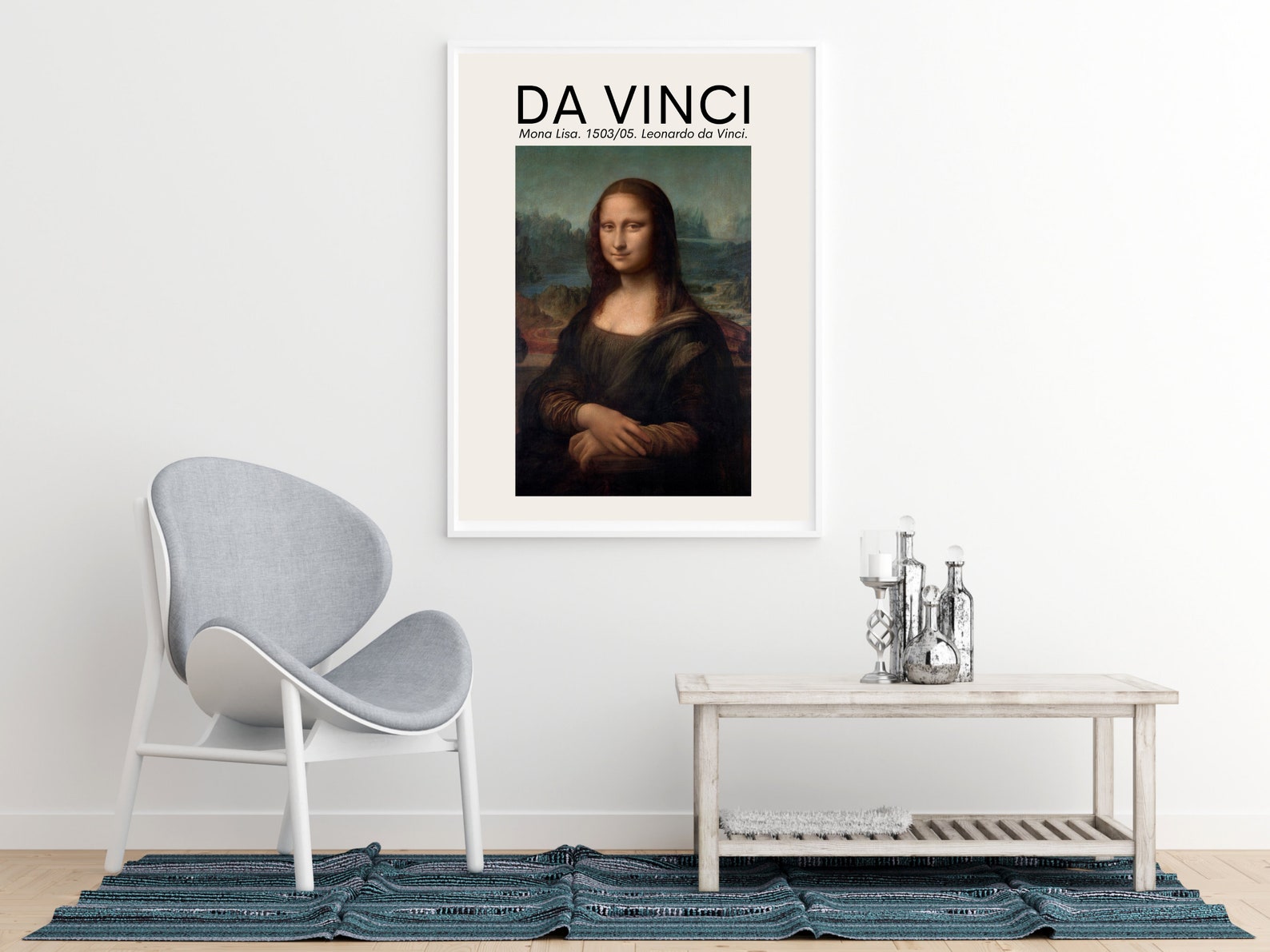Leonardo Da Vinci Print, Mona Lisa Poster, Exhibition Art, Gallery Wall ...