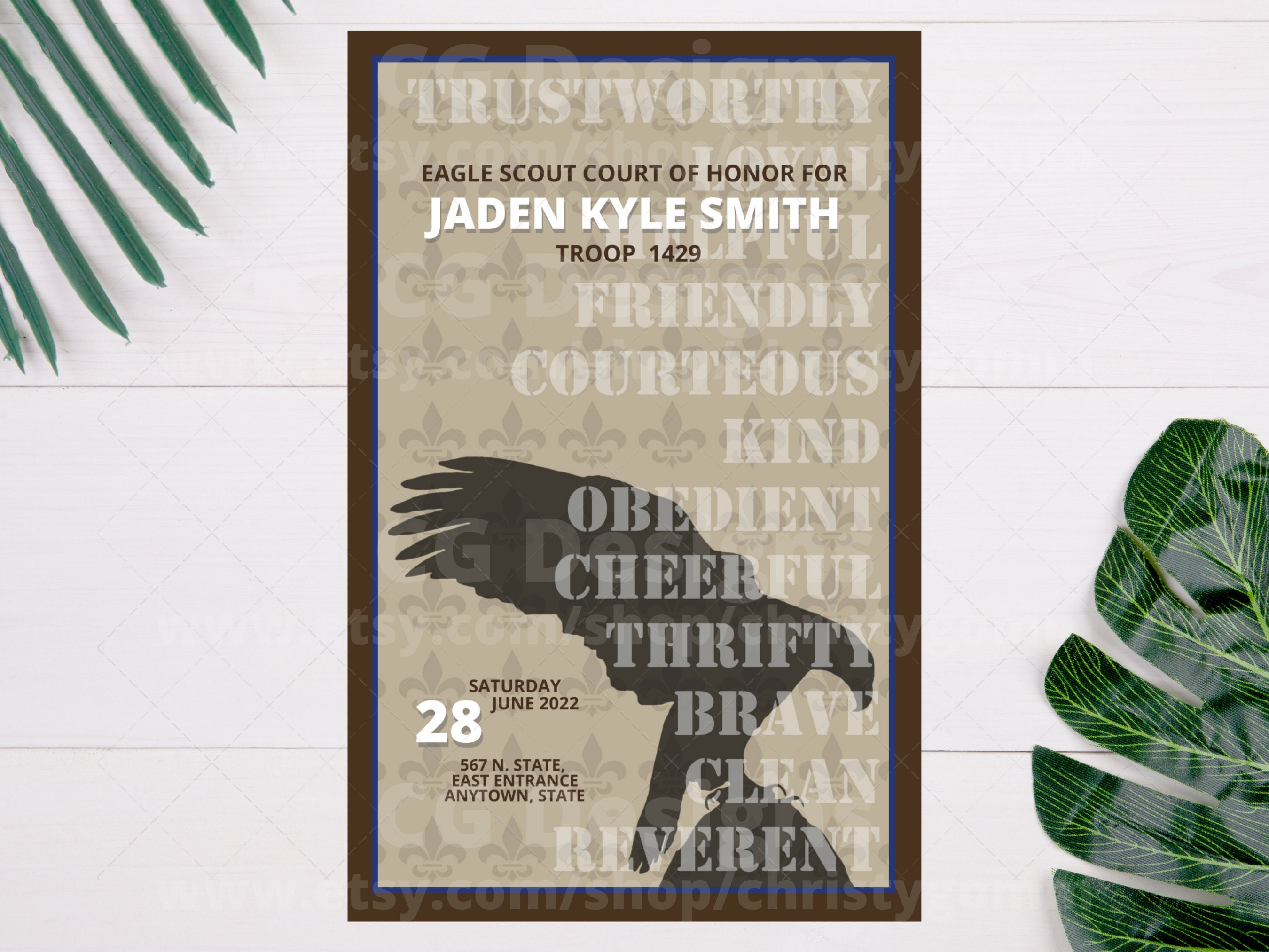 Muestras De Invitaciones Para Eagle Scout