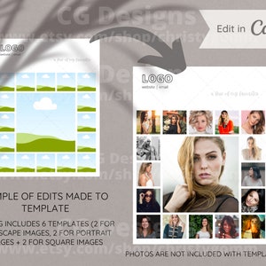 Photo Contact Sheets Landscape Portrait and Square | Etsy