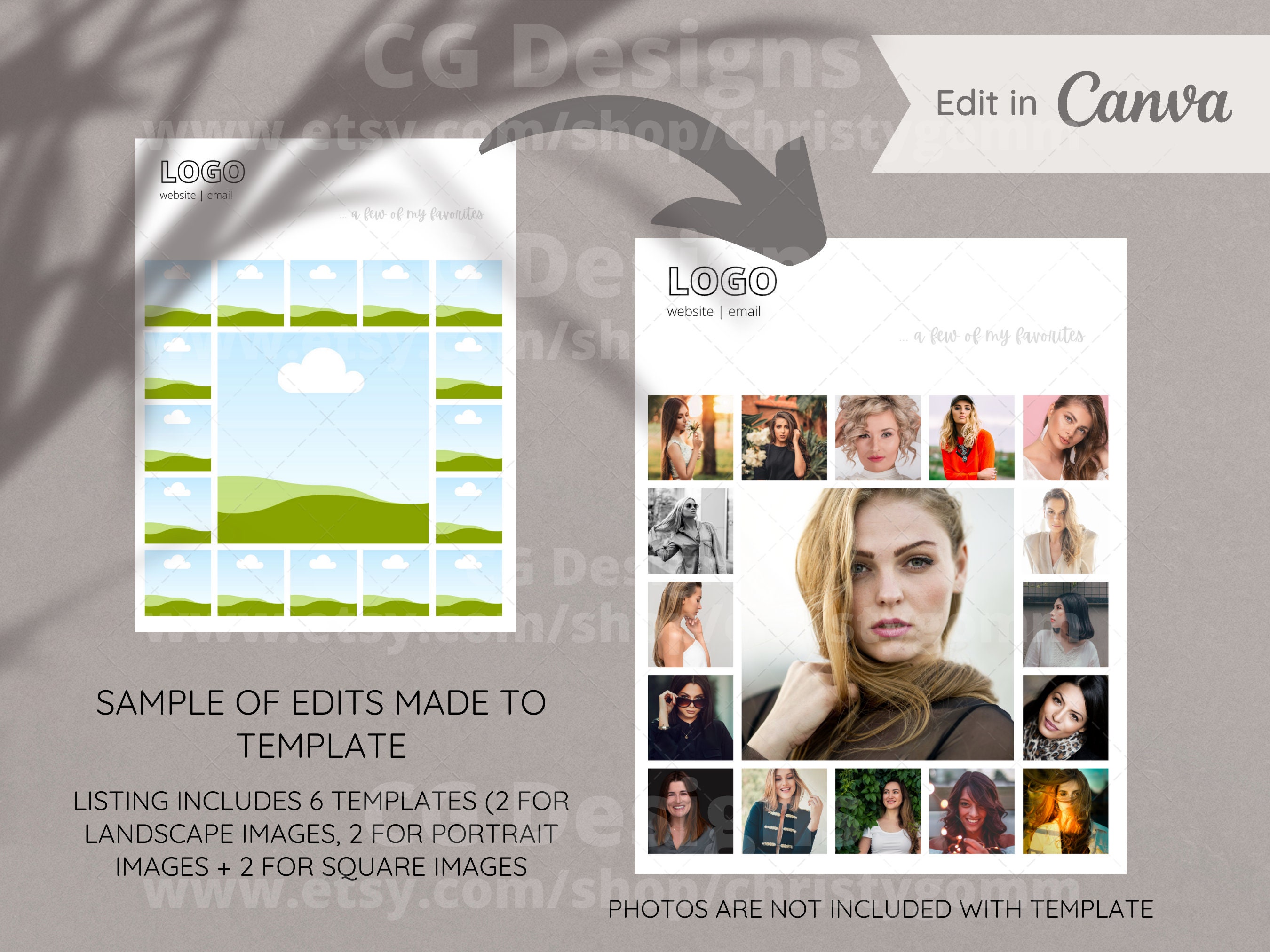 Photo Contact Sheets - Landscape, Portrait, and Square Orientation ...