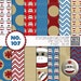 Sock Monkey Printable Digital Paper Pack - 12"x12" - 300 Dpi - for ...