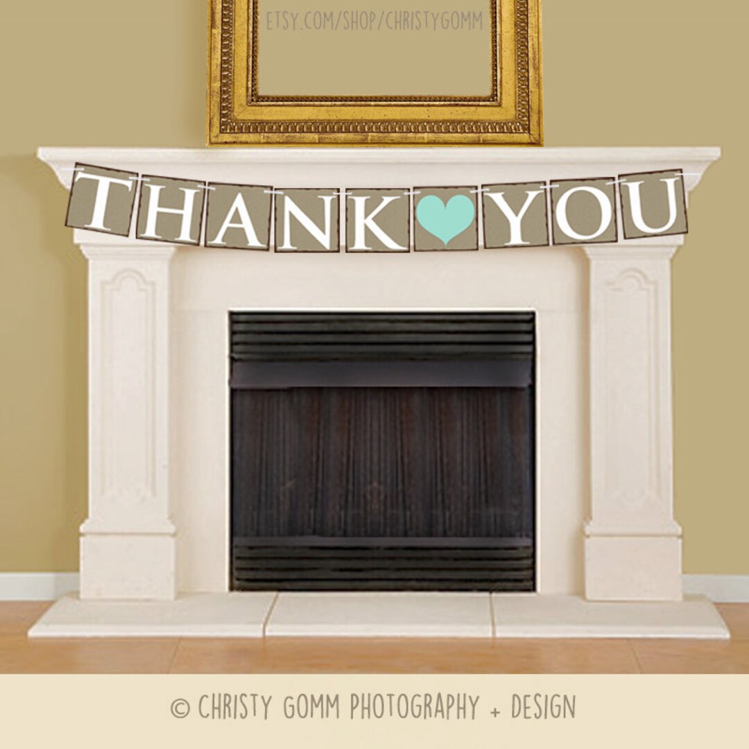 Thank You Banner, DIY Printable Banner Bunting - Customize Edit in ...