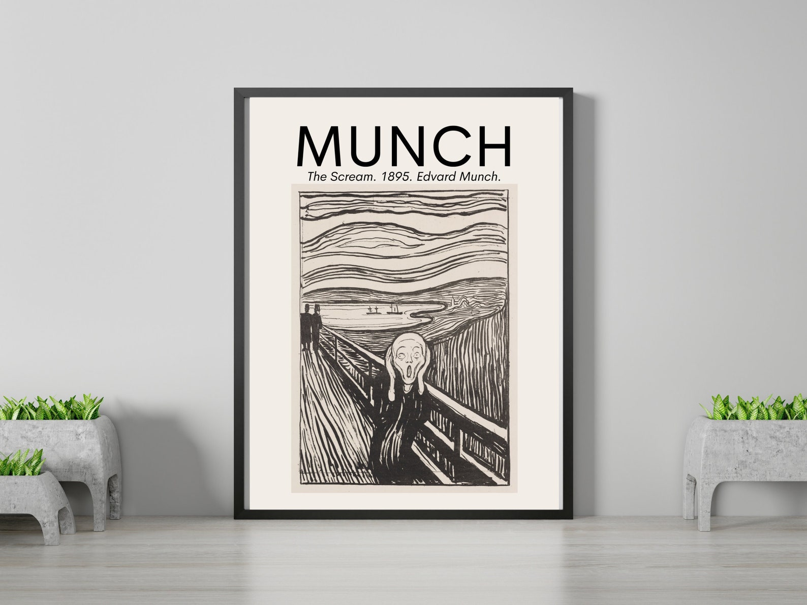 Edvard Munch Print, the Scream Poster, Exhibition Art, Gallery Wall Art ...