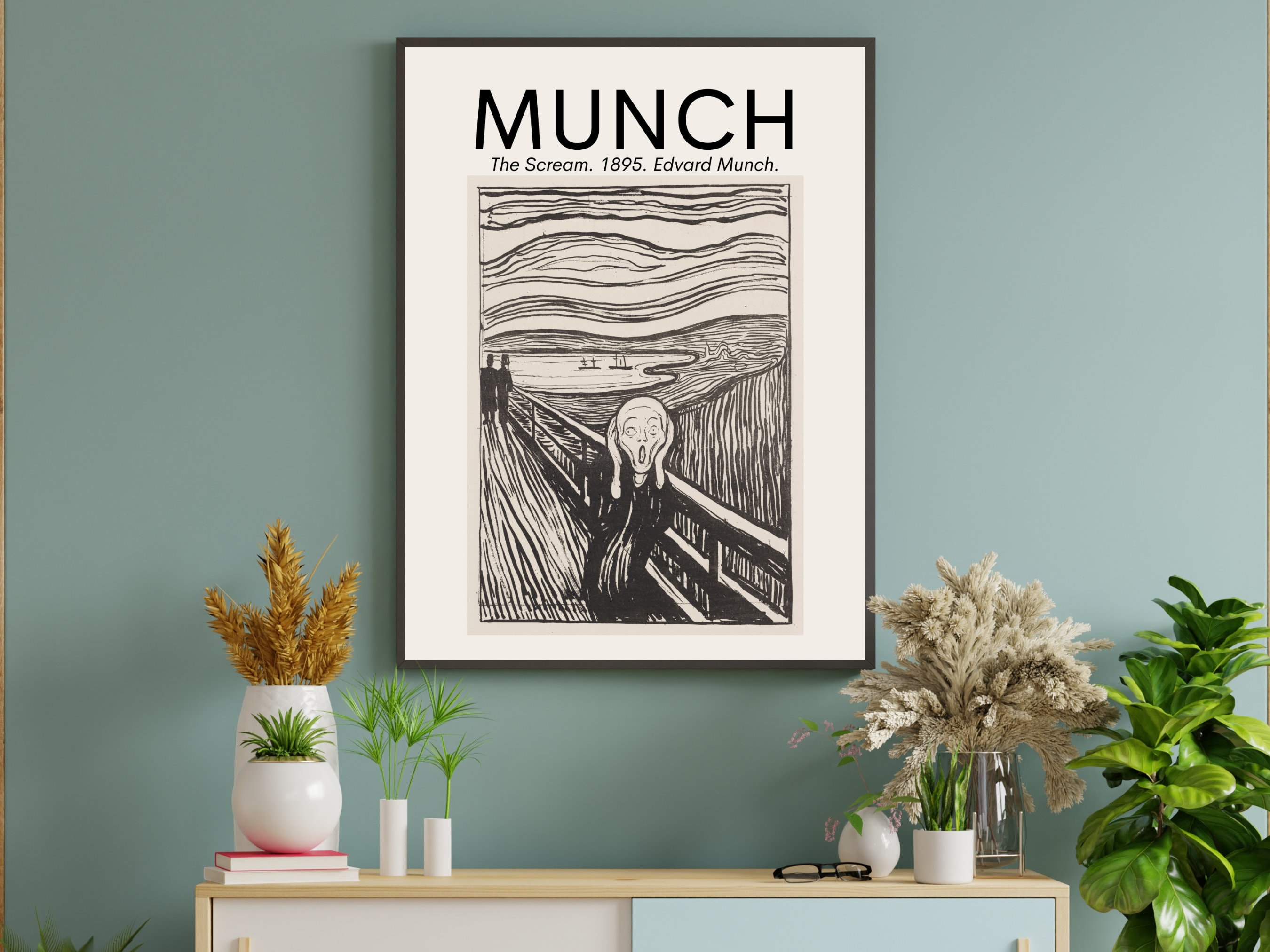 Edvard Munch Print, the Scream Poster, Exhibition Art, Gallery Wall Art ...