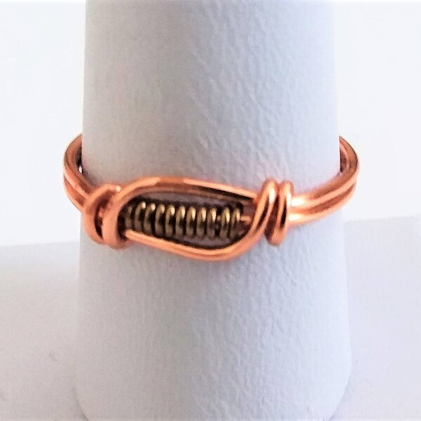 Copper Wire Ring - Etsy UK