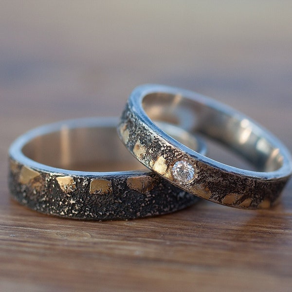 Rustic Wedding Band - Etsy