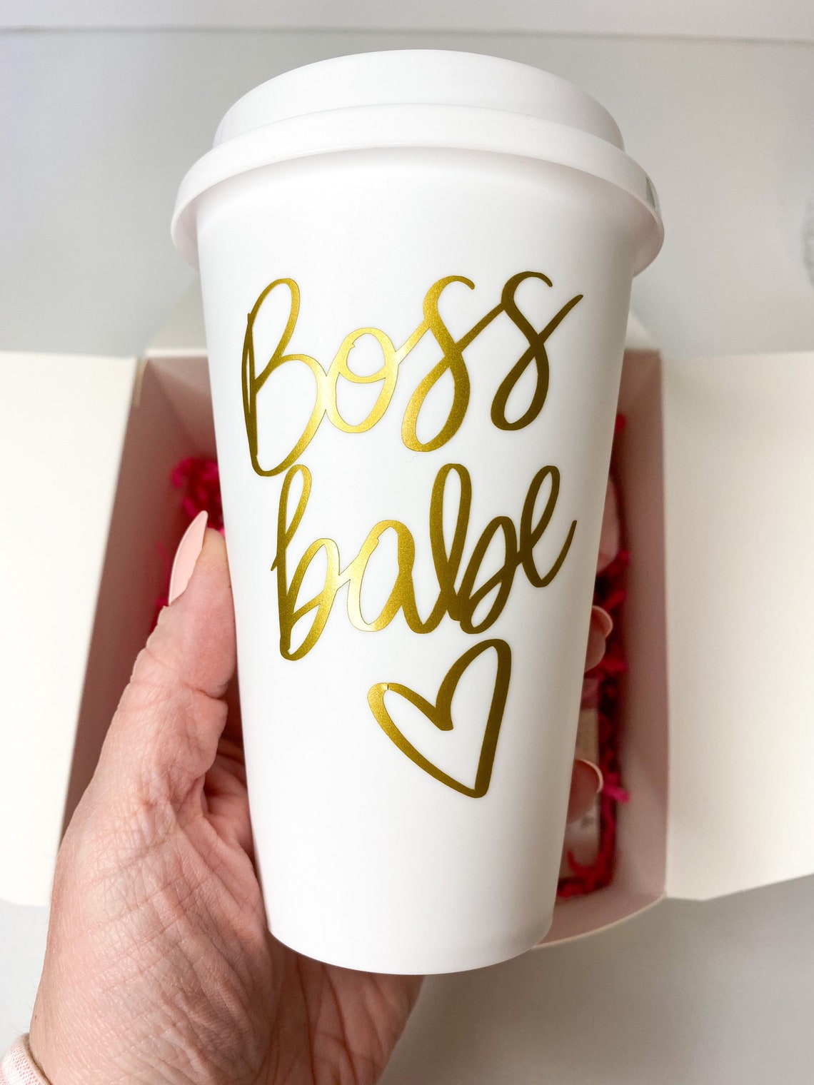Boss Babe Gift Box-girl Boss-to Go Coffee Cup Lady Boss - Etsy Denmark