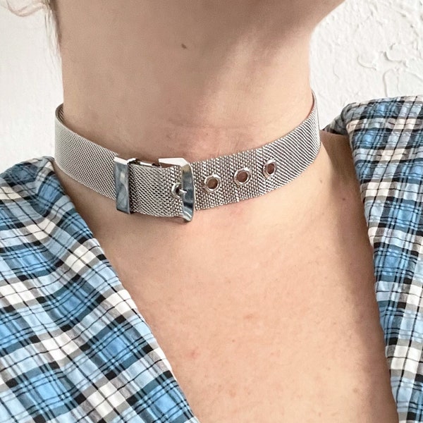 Mesh Choker Necklace - Etsy