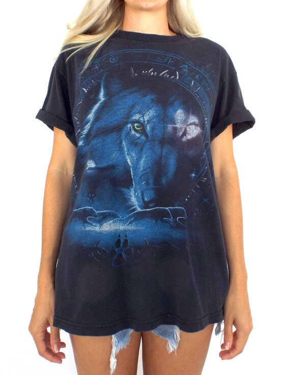 Vintage 90s wolf black - Gem