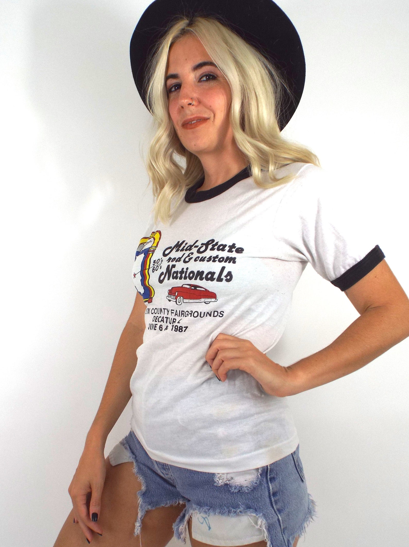 Vintage 80s Retro Car Show Ringer Tee Sizes Extra Small - Etsy