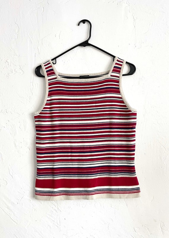 90s Vintage Tank Knit Baby Pink Dress/Fruit Printed S… - Gem