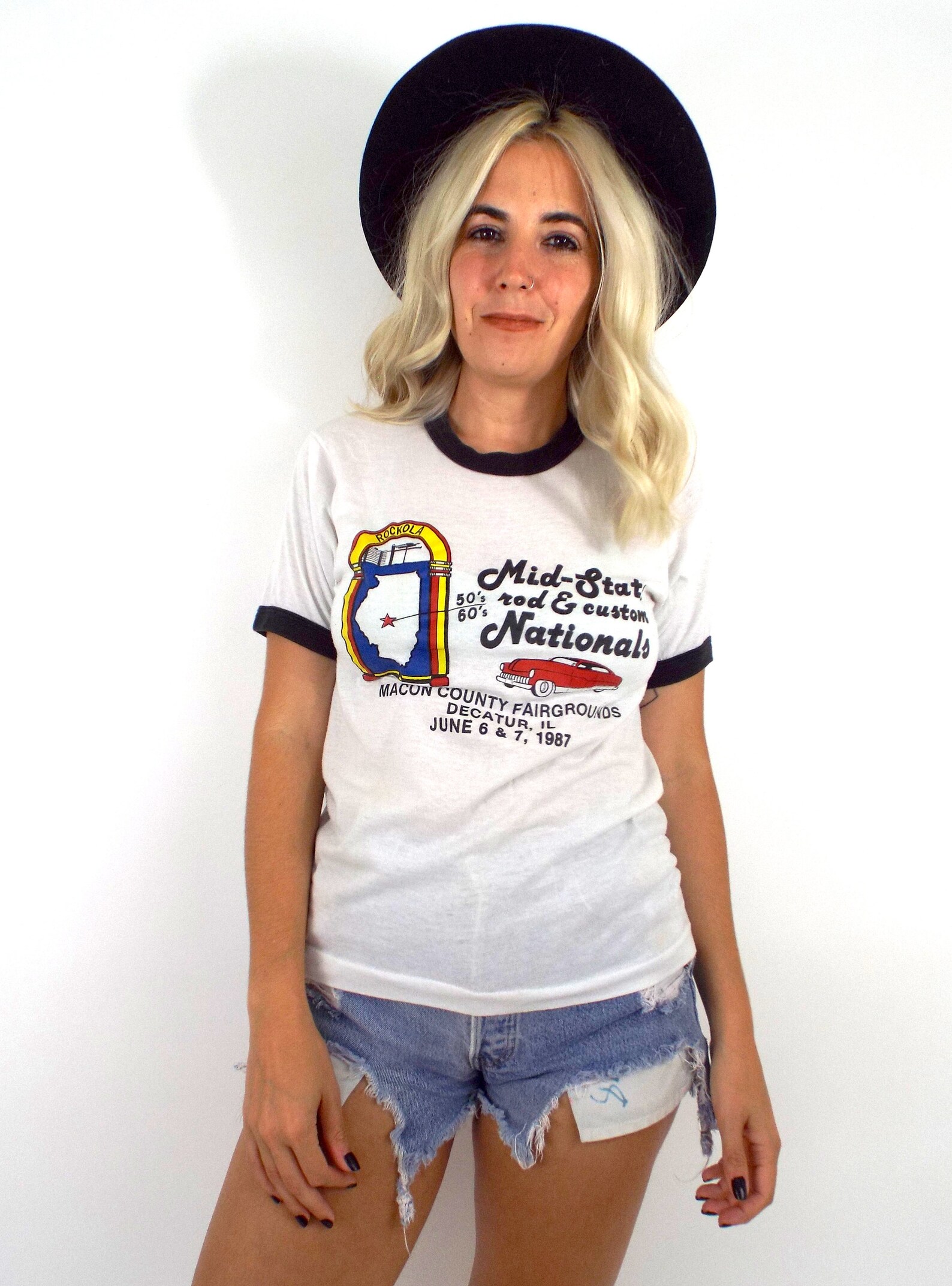 Vintage 80s Retro Car Show Ringer Tee Sizes Extra Small - Etsy