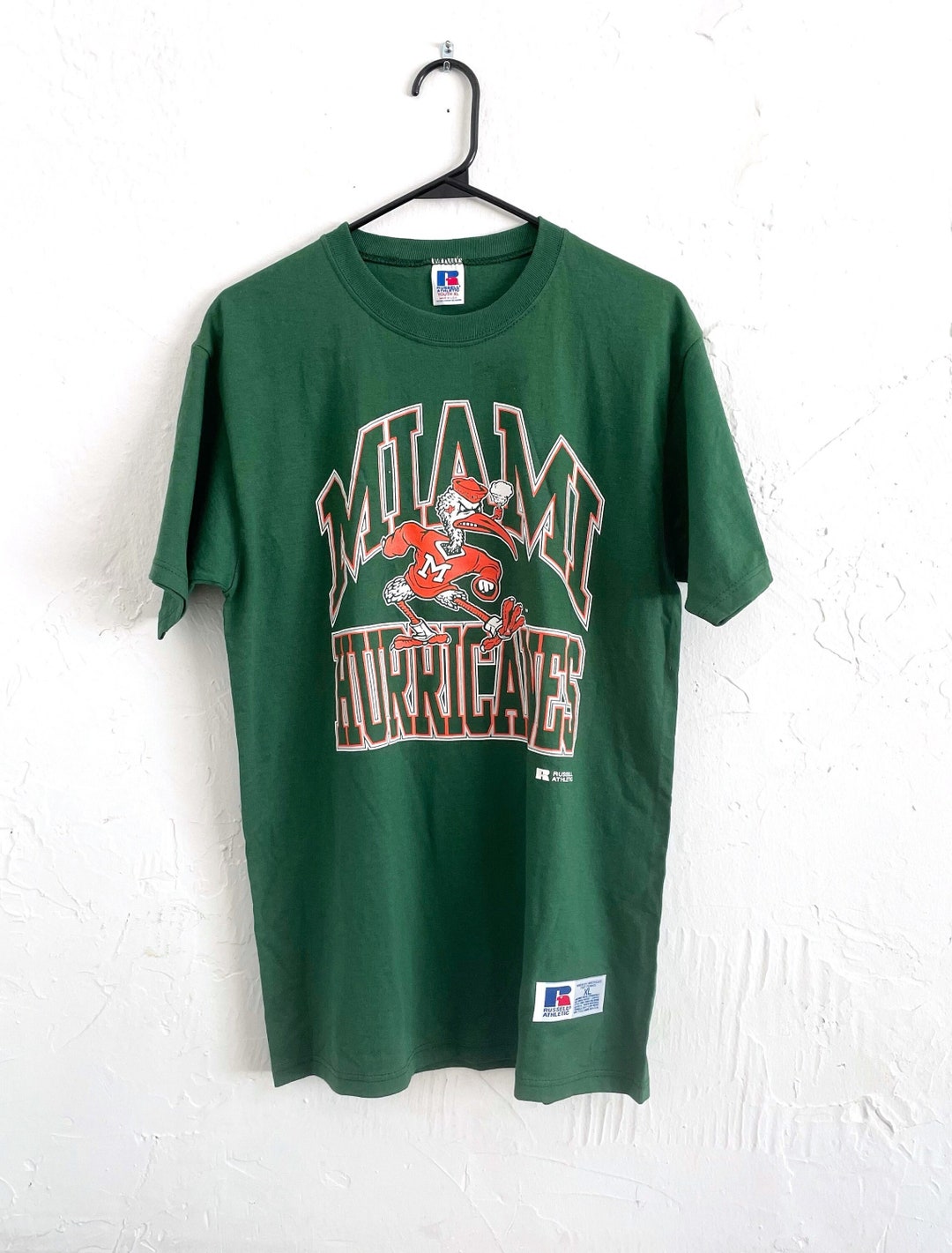Vintage 90s Green University of Miami Tee - Etsy