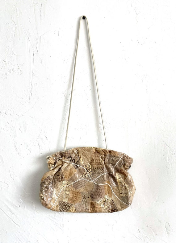 vintage faux snakeskin python - Gem