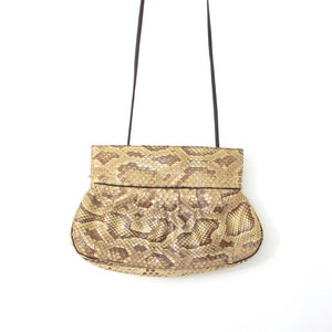 Vintage 80s Python Print Snakeskin Crossbody Purse - Etsy