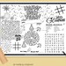 New Years Eve Printable Placemat Activity Sheet, Tic Tac Toe, Maze ...
