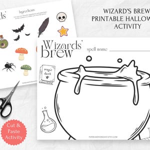 Wizard Brew Potion Craft Activity for Kids, Halloween, School Classroom ...