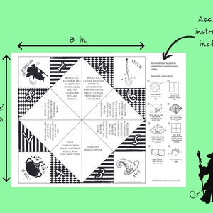 Wizard Fortune Teller With Activities, Magic, Spell Theme Cootie ...