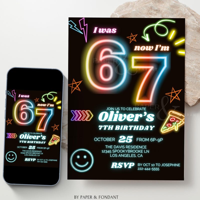 67 Neon - Etsy