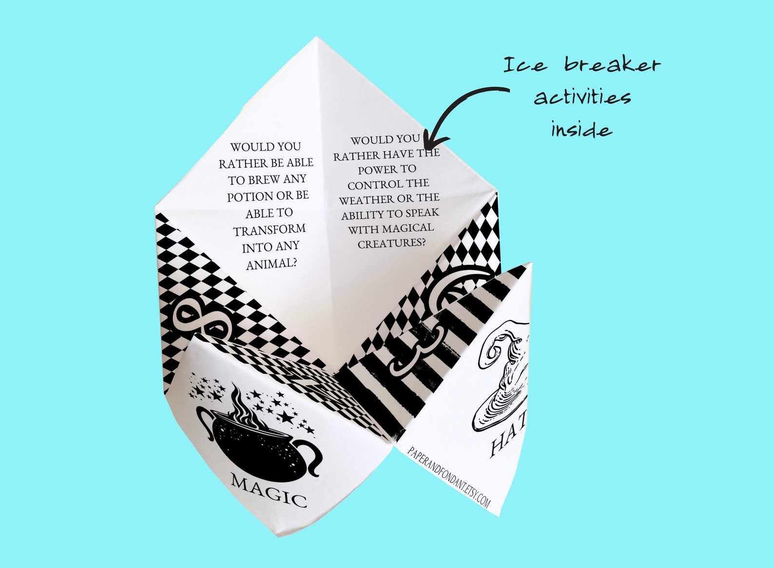 Wizard Fortune Teller With Activities, Magic, Spell Theme Cootie ...