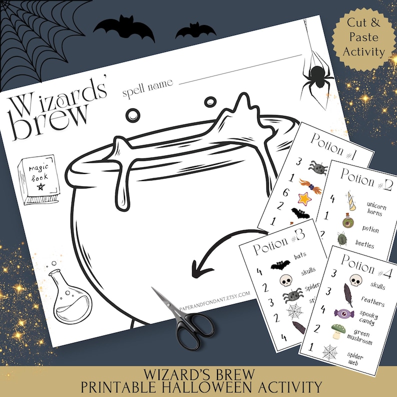 Wizard Brew Potion Craft Activity, Halloween Dramatic Play,educational ...