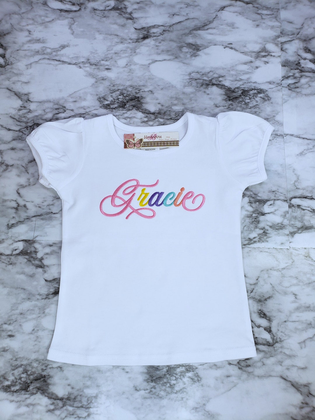 Girl Personalized Name Shirt Monogram Girl Shirt Girl - Etsy