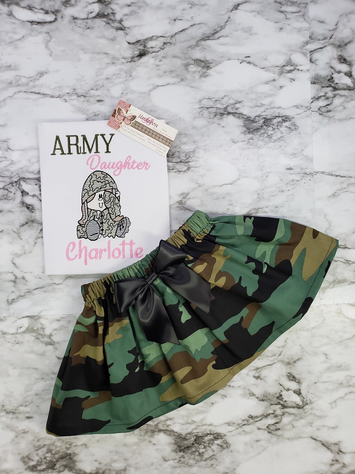 Army Daughter Outfit/littler Girl Army Dress/army Skirt and | Etsy