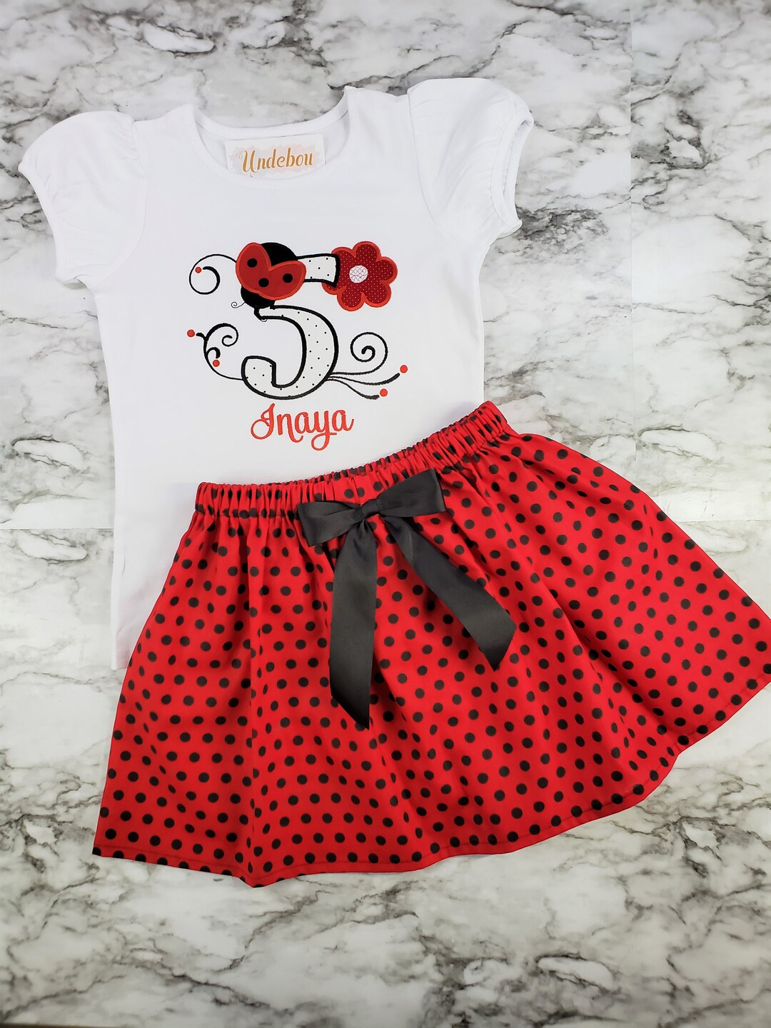 Ladybug Birthday Shirt/ladybug Birthday Outfit/ Ladybug Outfit/party ...