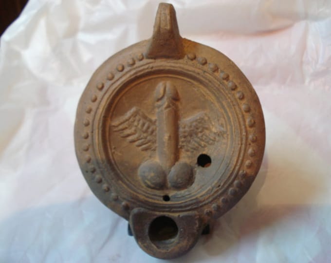 Roman Terracotta Lamp - PHALLUS - Etsy