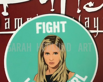 Buffy the Vampire Slayer Stickers, Buffy Stake, Stickers, Buffy Art ...