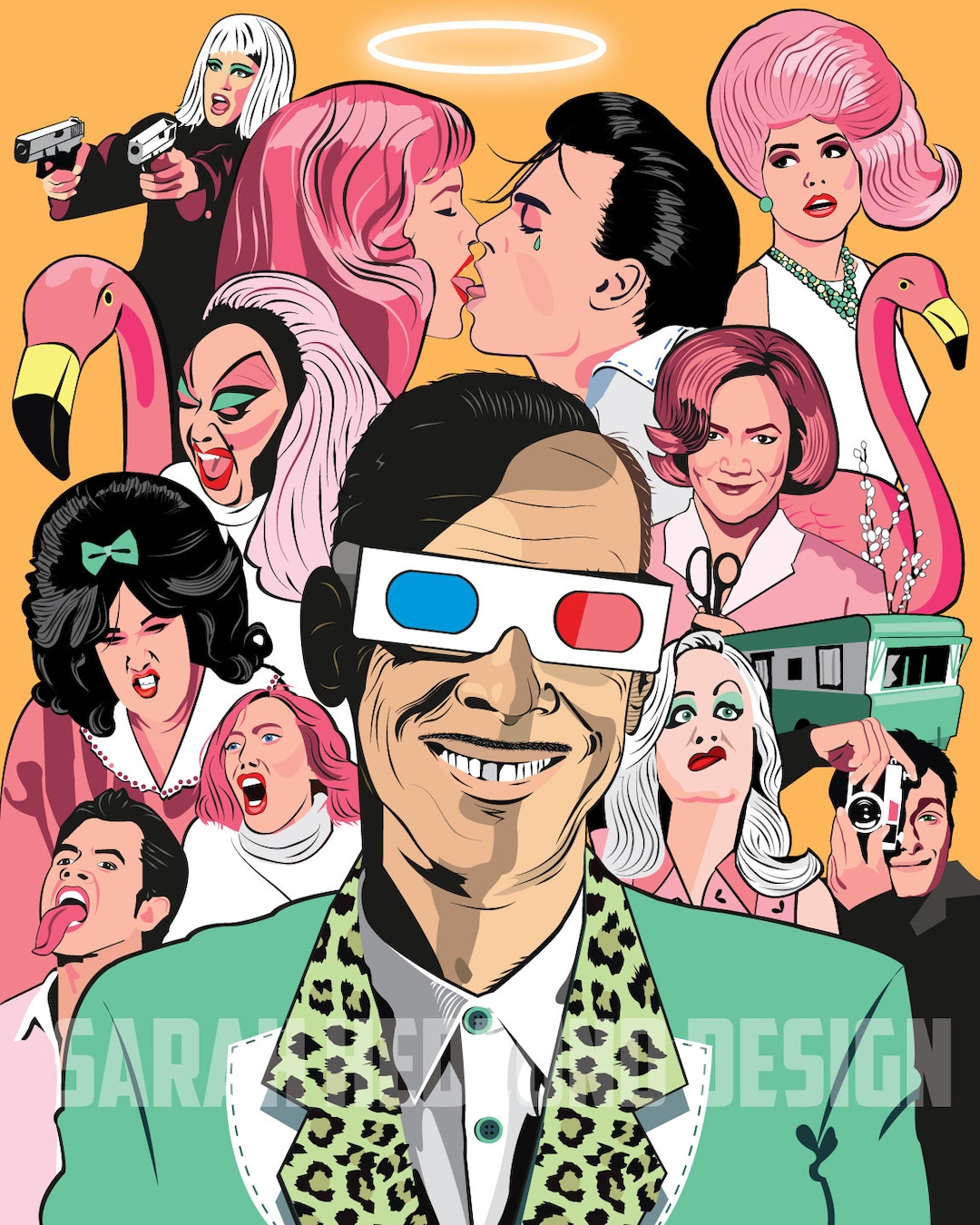 John Waters Tribute Poster - Etsy