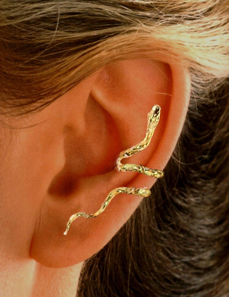 Ear Charms® Snake Ear Cuff Non-pierced Earring Crawler in - Etsy