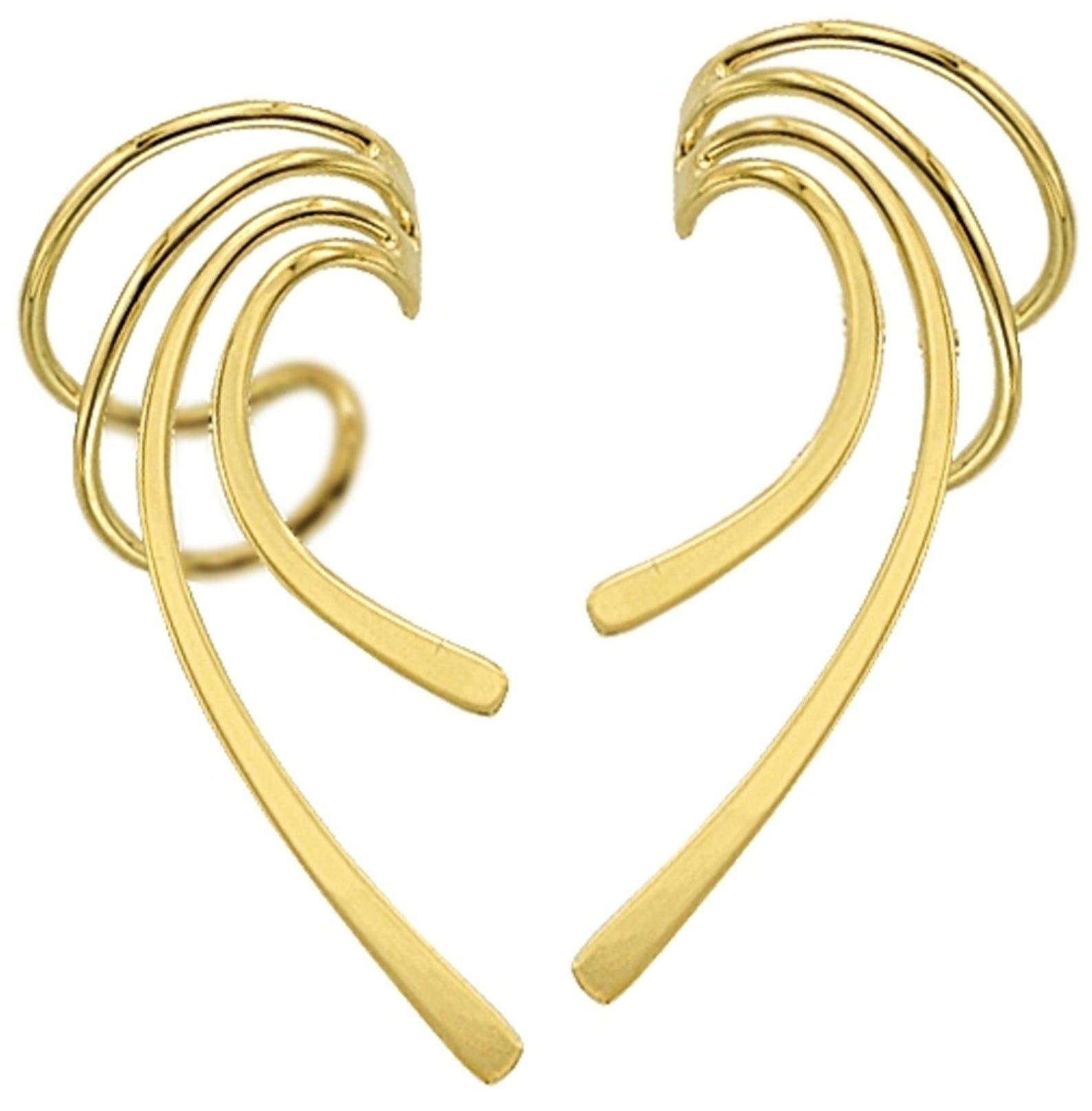 Ear Charms® Classic Long Wave™ Ear Cuff Fun Non-pierced - Etsy Denmark