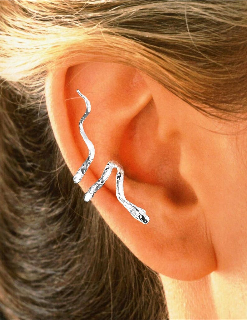 Ear Charms® Snake Ear Cuff Non-pierced Earring Crawler in | Etsy