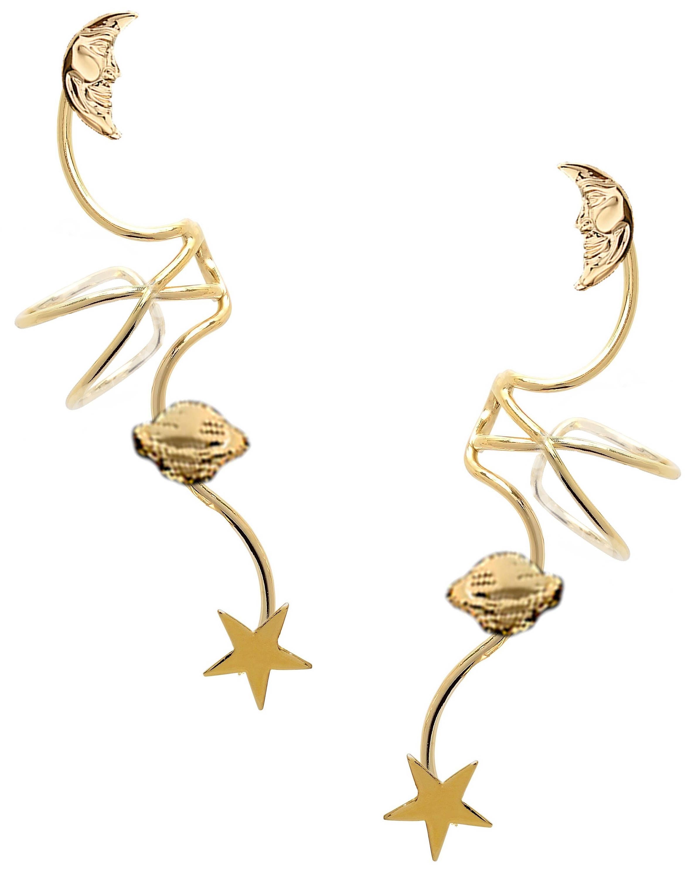 Ear Charms® Galaxy Full Ear Spray Ear Cuff Non-pierced Wrap Earring ...